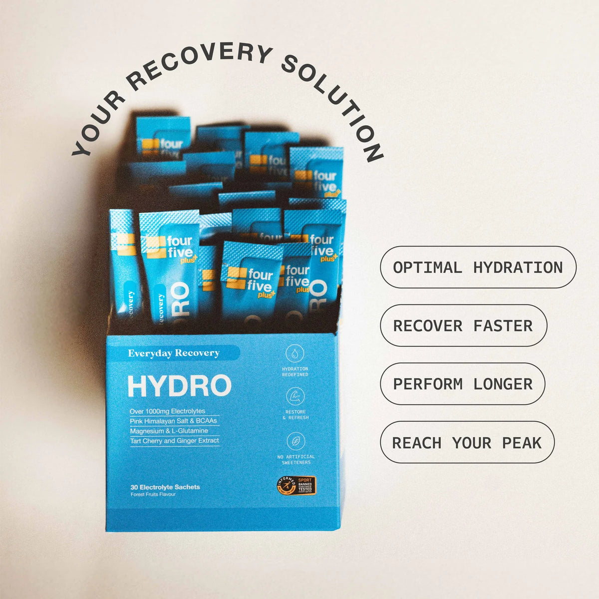 FourFive - Hydro Hydration Recovery Sachets | Hydration, Repair & Reco ...