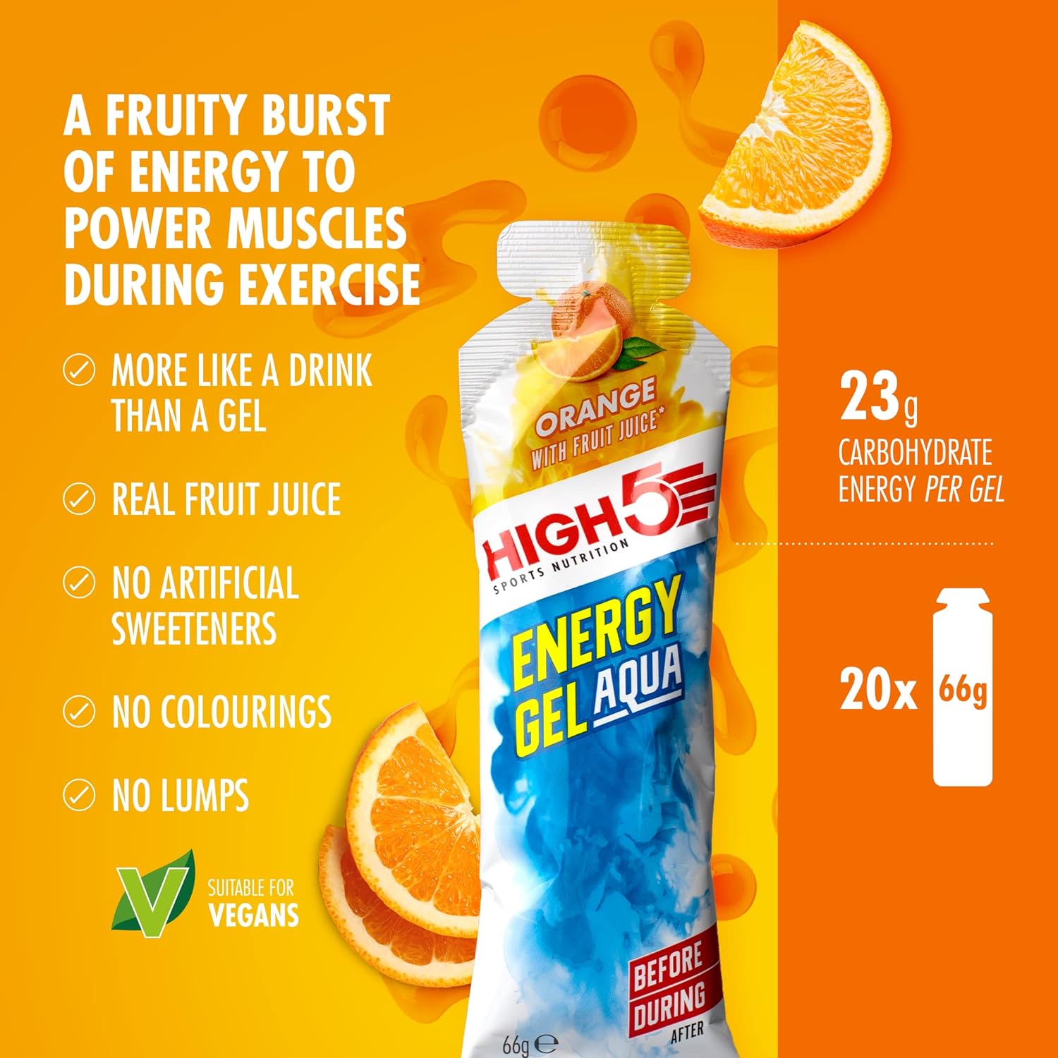 High5 Energy Gel Aqua (20 Pack) | Streamline Sports
